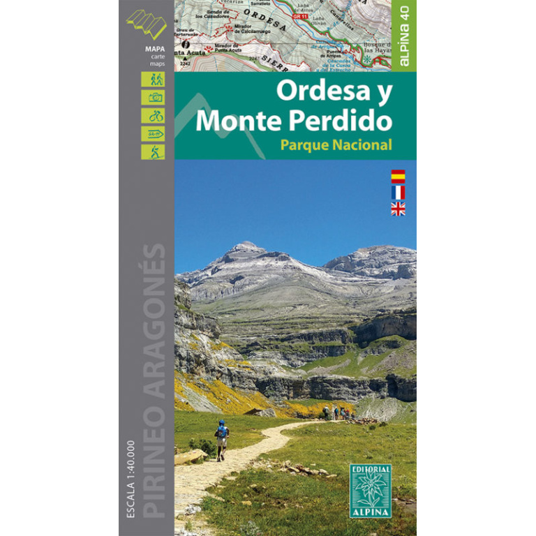 Mapa cartográfico Ordesa y Monte Perdido. - ordesa.com