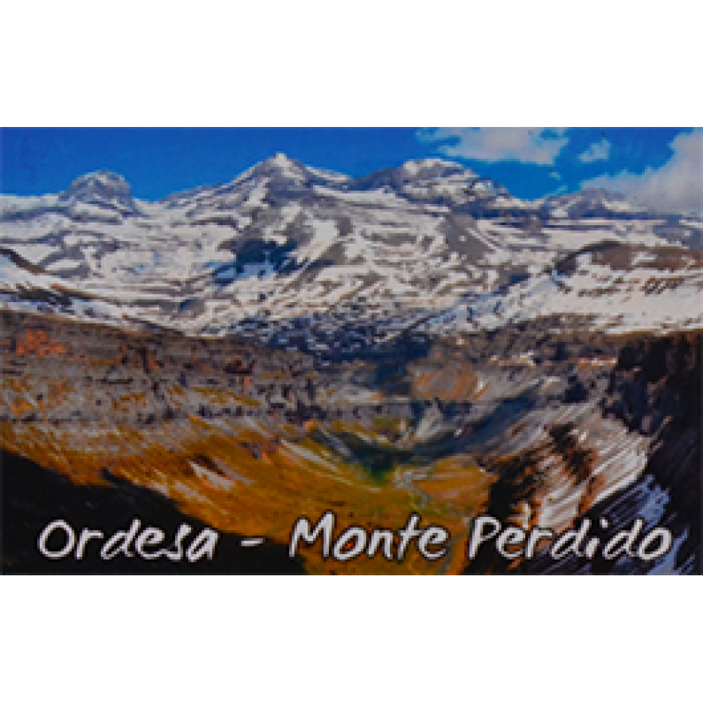 Imán fotografía Monte Perdido y circo Soaso. - ordesa.com
